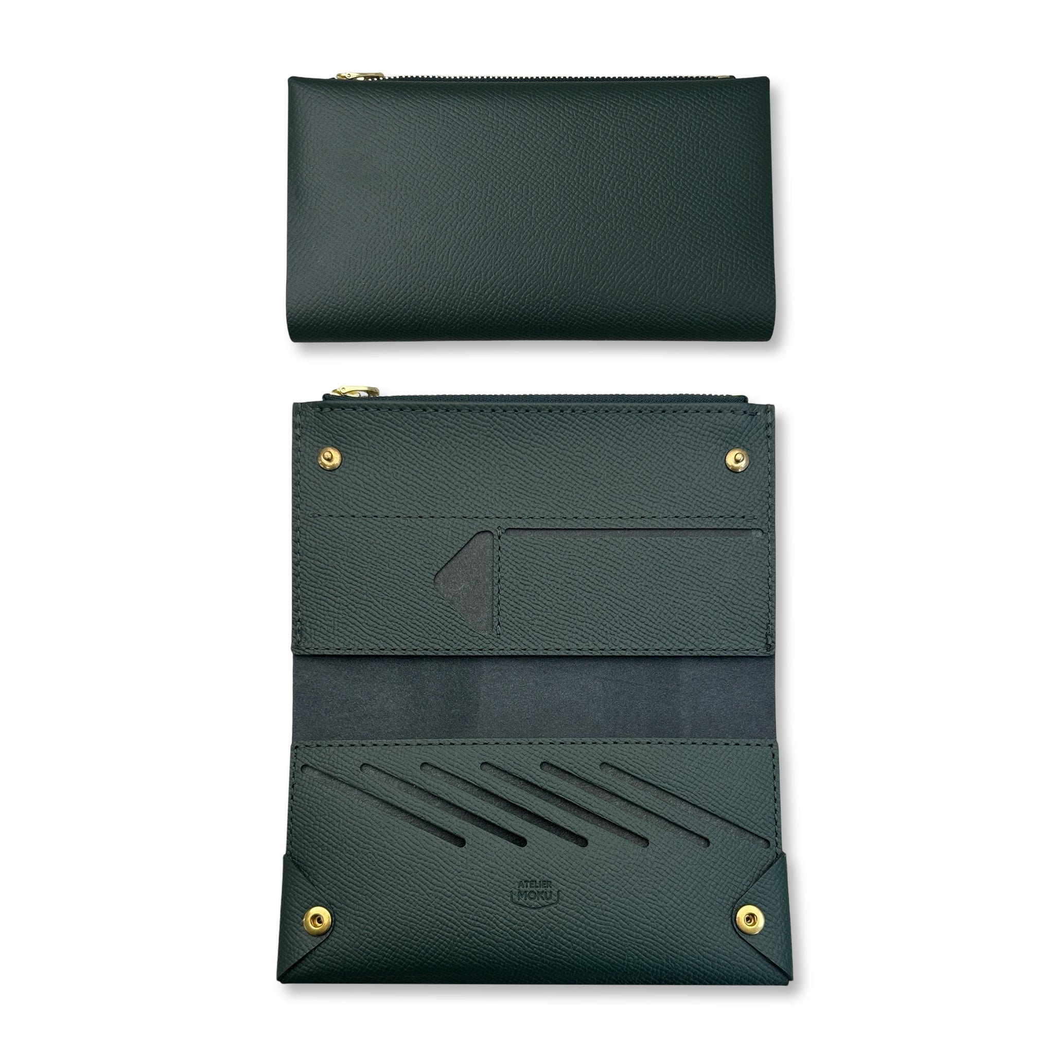 Thin wallet for men and women / Small and thin long wallet UNO ver.2 Buttero